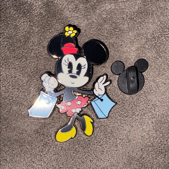 Disney | Accessories | Disney Minnie Mouse Shopping Pin | Poshmark